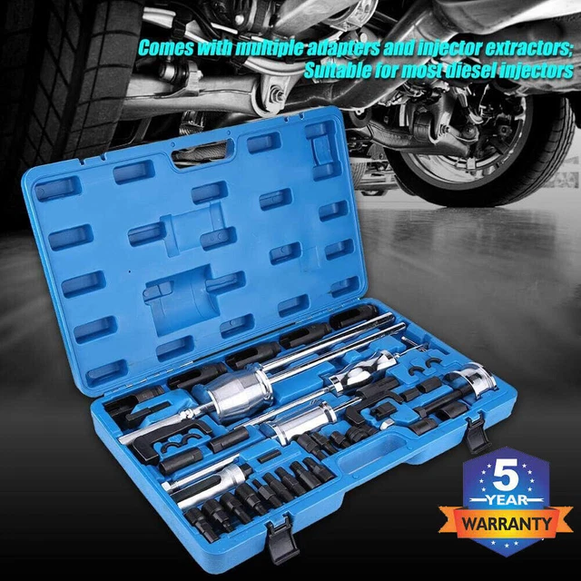 41PCS DIESEL INJECTOR Puller Remover Master Tool Set For VW BMW Ford ...