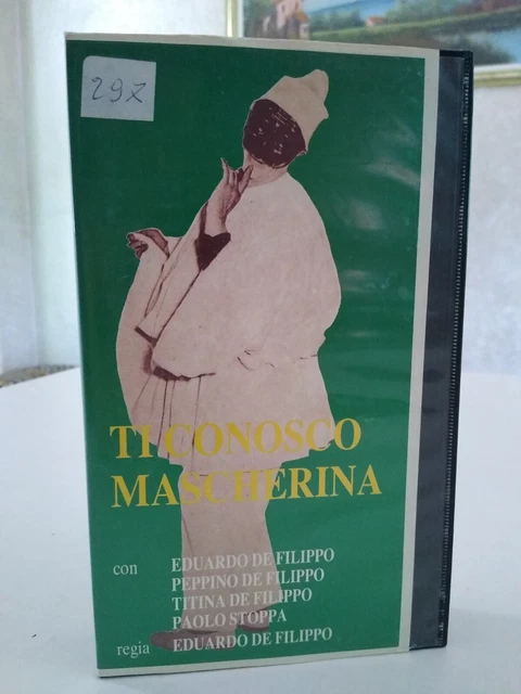 VHS TI CONOSCO Mascherina Eduardo De Filippo videocassetta commedia ...