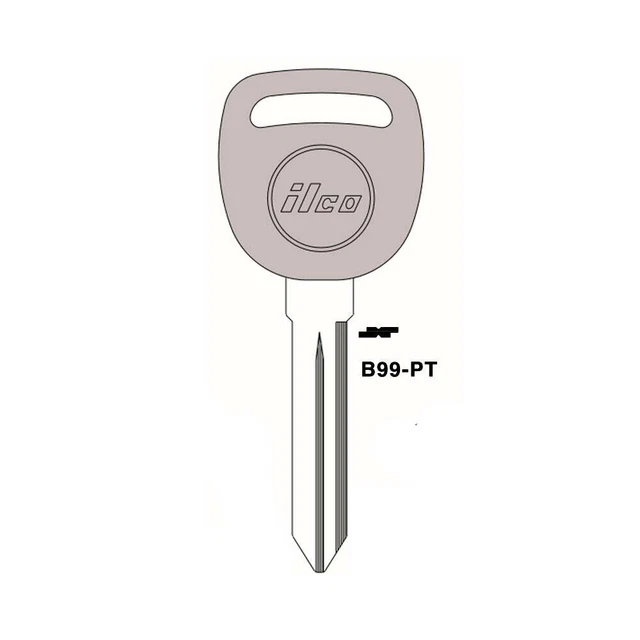ILCO NEW UNCUT Blank Chipped Transponder Key Replacement for GM - PK3 ...