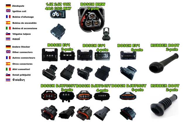 CONECTOR INYECTOR - BOSCH A1685452928 (SET) inyección fcc auto coche ...
