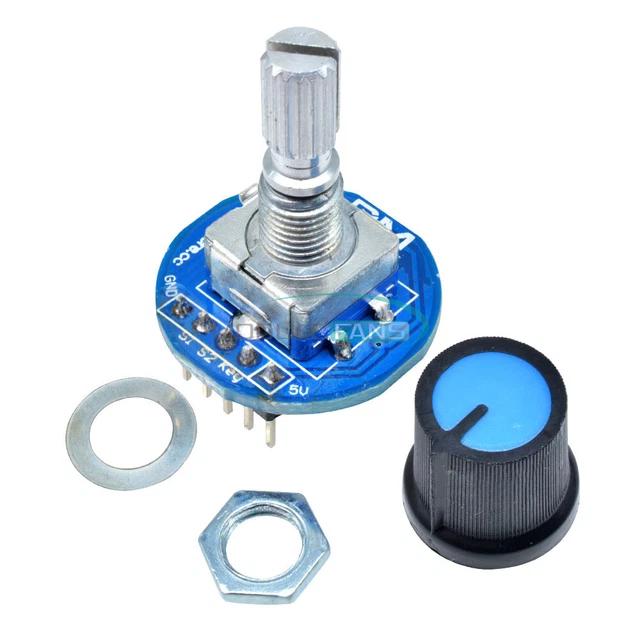 ROTARY ENCODER ROTATING Potentiometer Arduino Knob Cap Digital Control ...
