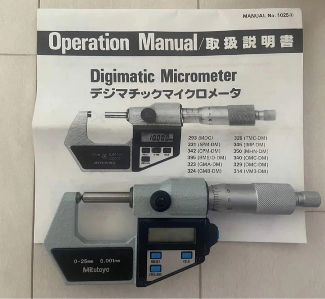 MITUTOYO MITUTOYO DIGIMATIC Micrometer 395-541 £140.22 - PicClick UK
