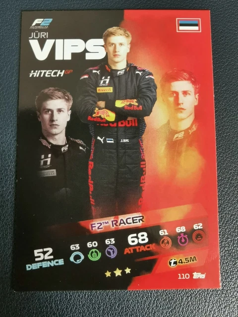 2021 TOPPS TURBO Attax F1 Formula 1 F2 Racer #110 Juri Vips £1.92 ...