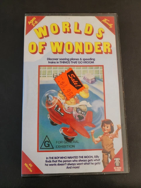 WORLDS OF WONDER - VHS - Classic Cartoon Collectable $35.00 - PicClick AU