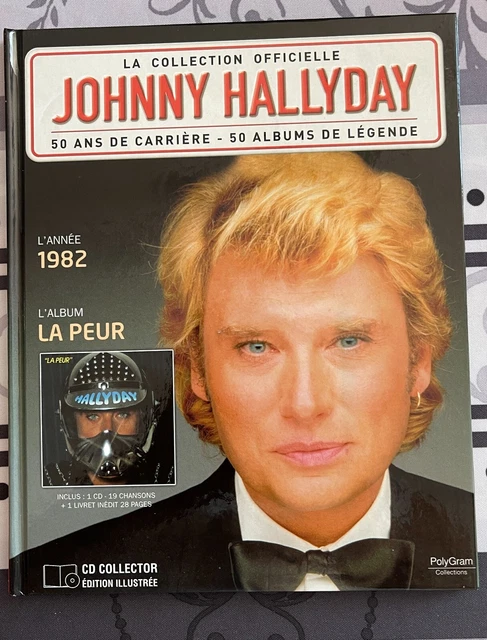 JOHNNY HALLYDAY - La Collection Officielle Livre CD..1982.. Comme Neuf ...