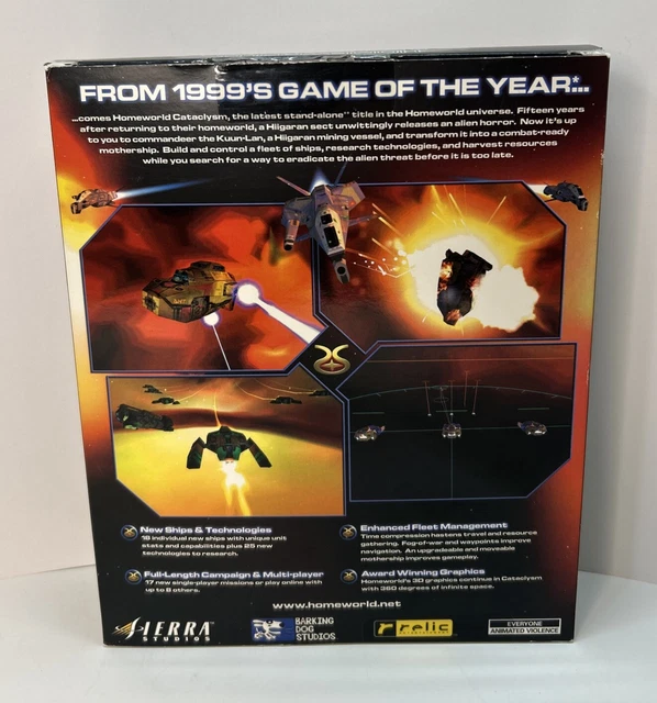 HOMEWORLD CATACLYSM BIG Box PC Windows Game CIB Complete With Manual ...