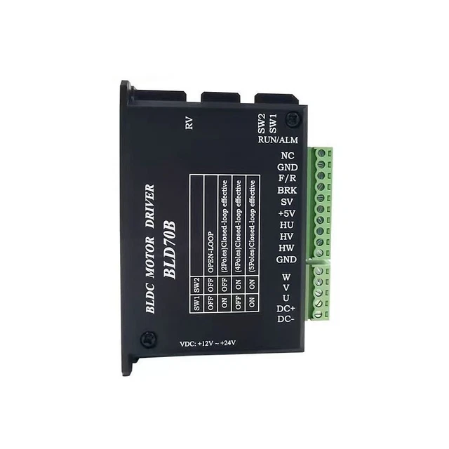 BLDC MOTOR DRIVER 70W 12-24V DC Brushless Motor Driver Motor Speed ...