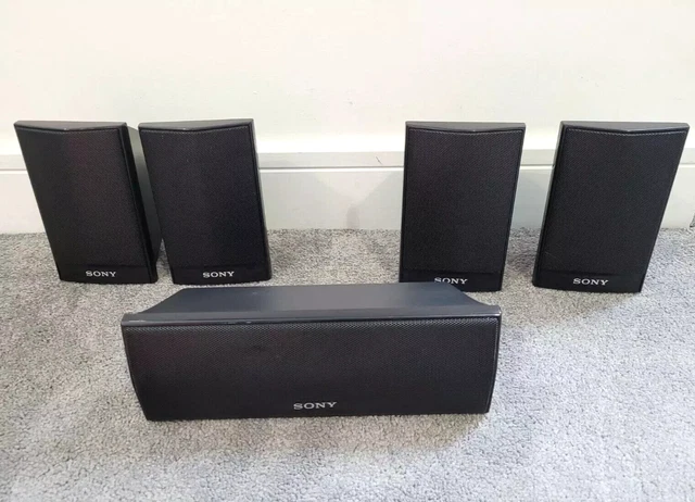 SONY SURROUND SOUND System 5 Speakers Black SS-CT91 SS-TS92 TV Computer ...