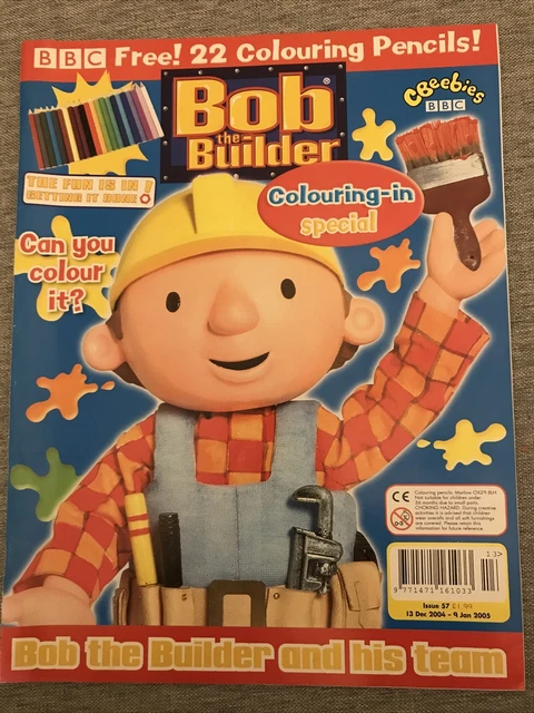 BOB THE BUILDER magazine colouring in special issue 57 13/12/2004-9/1 ...