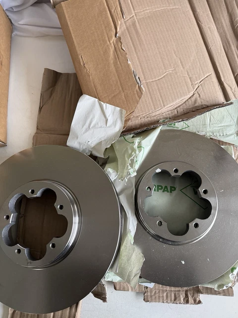 GENUINE FORD TRANSIT MK8 Custom Front Vented Brake Discs X2 2012-2018 ...