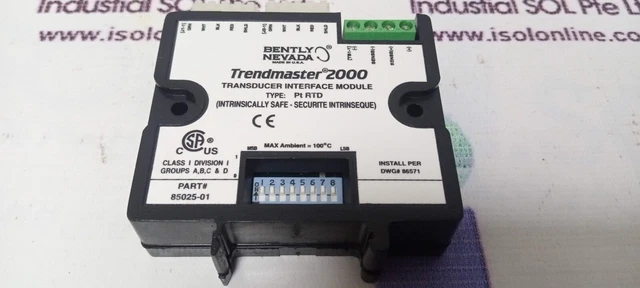 BENTLY NEVADA TRENDMASTER 2000 Transducer Interface Module Type Pt Rtd ...