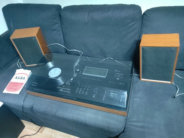 VINTAGE ALBA 9072 Vintage Record/Tape/Radio Player Vinyl Turntable £40. ...