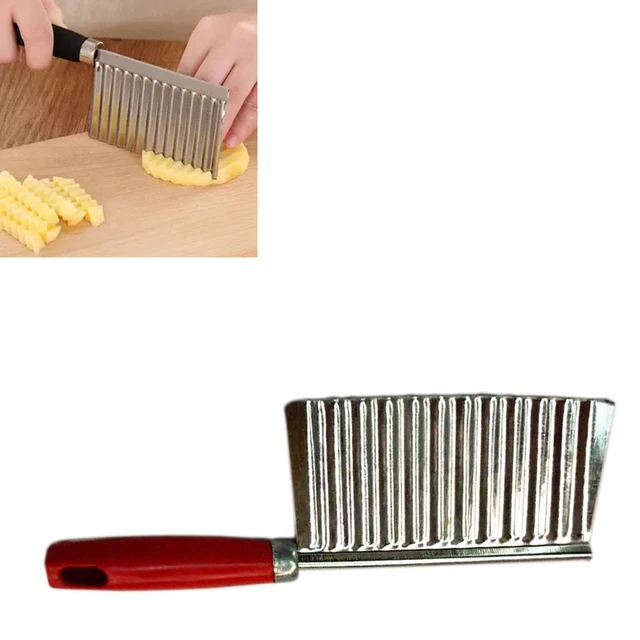 WRINKLE CUTTER RUST Proof Wearable Ergonomic Handle Crinkle Potato ...