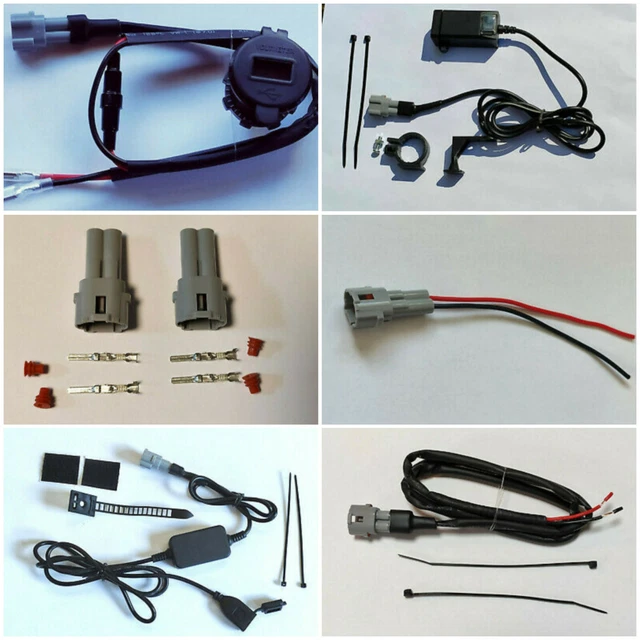 YAMAHA DC POWER Outlet Connector x2 MT07 MT09 XSR TRACER 900 Tenere 700 ...