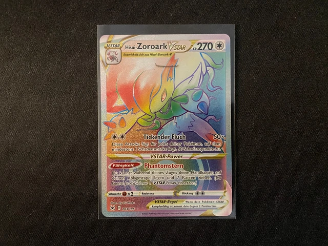 POKEMON VERLORENER URSPRUNG SWSH11 - Hisui-Zoroark VMAX Rainbow 203/196 ...