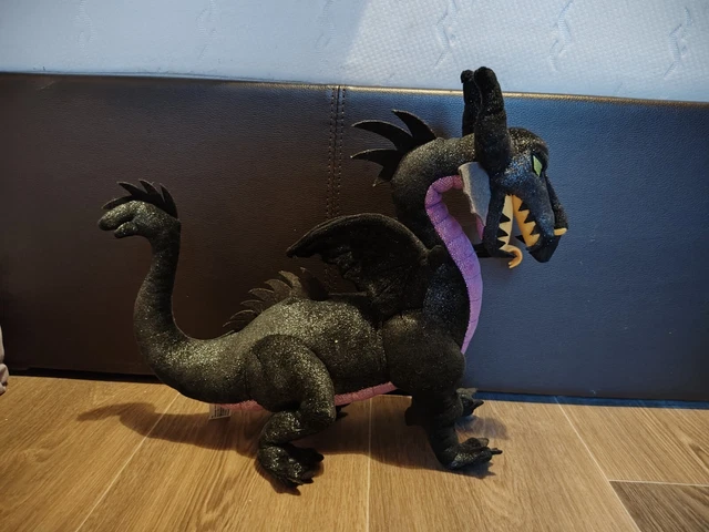 DISNEYLAND PARIS MALEFICENT Dragon Sleeping Beauty Soft Toy Plush ...