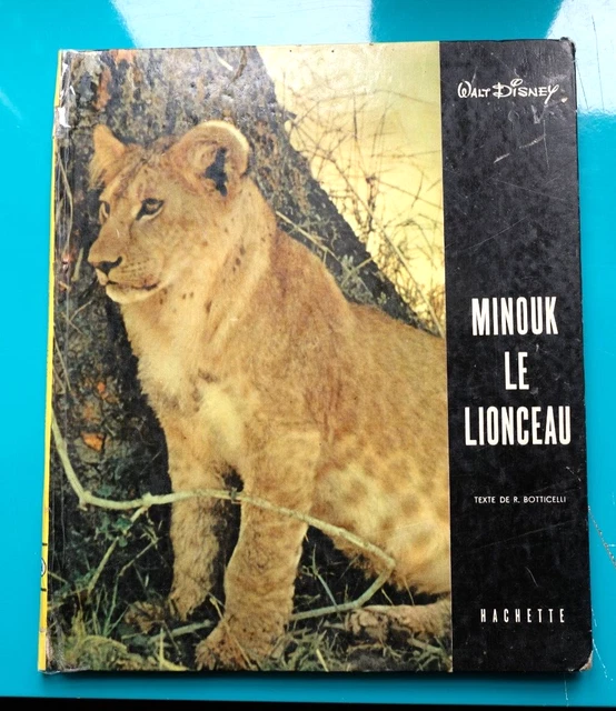 LIVRE BD ROMAN Photos Walt Disney MINOUK LE LIONCEAU R.Botticelli 1963 ...
