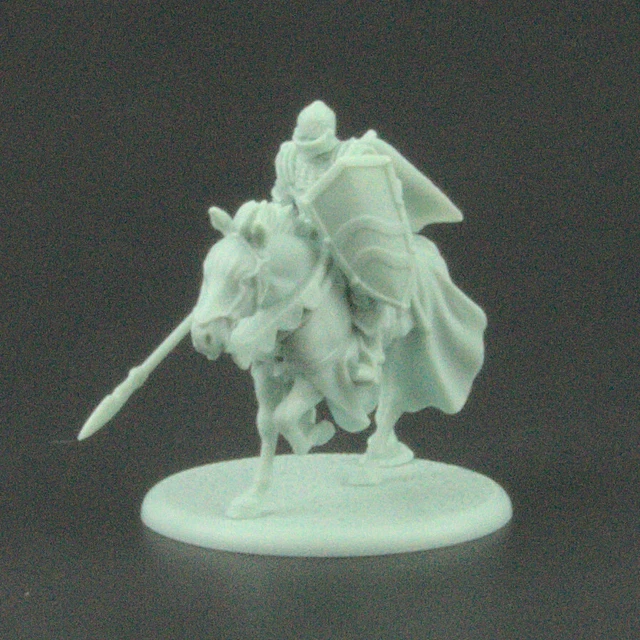 TULLY CAVALIER 4 D&D Miniature Knight Fighter on Horse Lance Human ...
