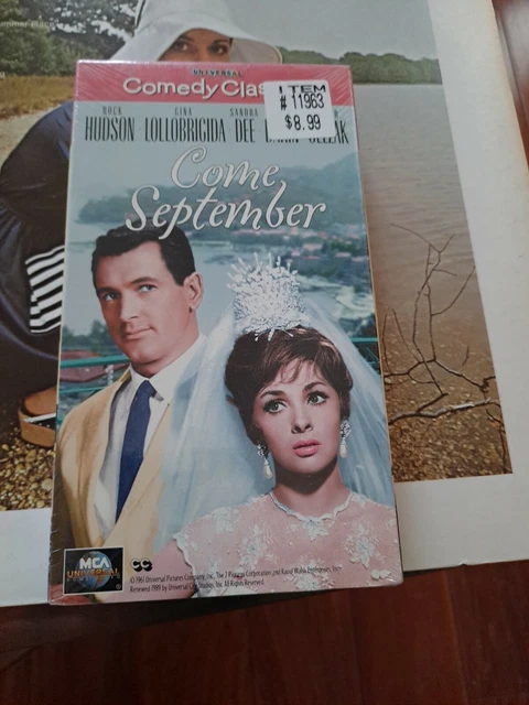 COME SEPTEMBER ROCK Hudson, Gina Lollobrigida Sandra Dee (VHS, 1996 ...