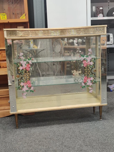 VINTAGE 1950'S MID Century Cocktail/Bar Display Case CS M23 £59.99 ...
