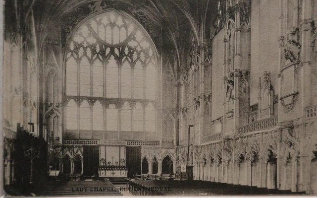 ANCIENNE CARTE POSTALE 1905 Ely Cathédrale Lady Chapel EUR 20,16 ...