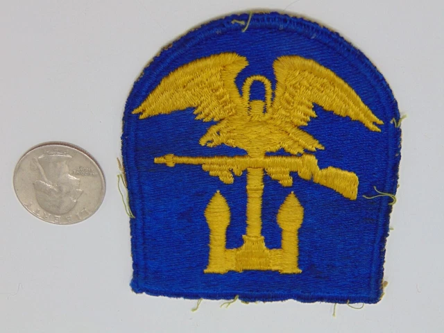 U.S ARMY WWII Blue Gold Embroidered Amphibious Forces D-Day Normandy ...