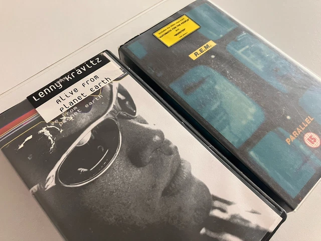 R.E.M. PARALLEL VIDEO VHS & Lenny kravitz VHS Alive from Planet Earth Good cond £10.00 - PicClick UK