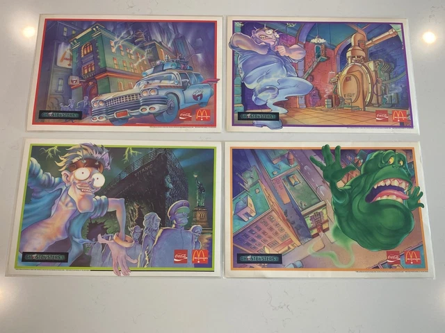 VINTAGE MCDONALDS HAPPY Meal - Ghostbusters 2 - Placemat - Complete Set ...