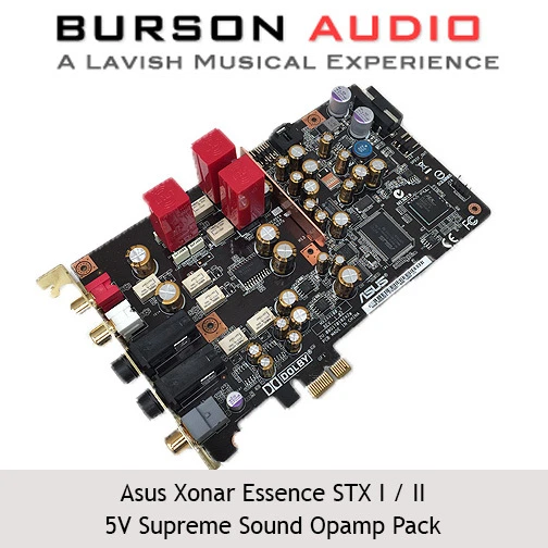 ASUS XONAR ESSENCE STX I / II Sound Card Burson V5 Opamp Upgrade Pack ...
