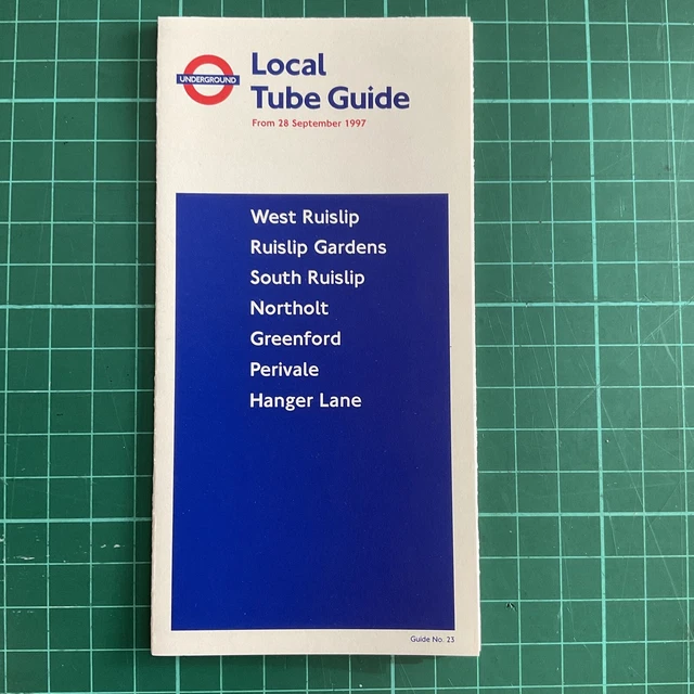 LONDON UNDERGROUND LOCAL Tube Guide No 23 Sep 1997 with Map Central ...