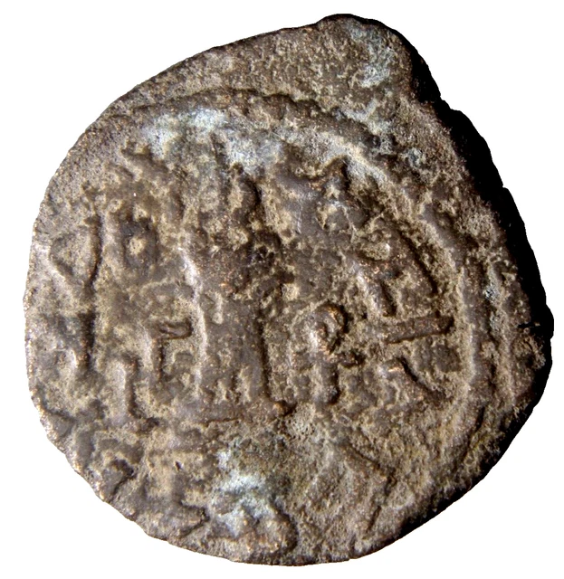 JUDAEA. HEROD I. 40-4 BCE. Æ 4 Prutot Samaria RARE Military Greek Coin ...