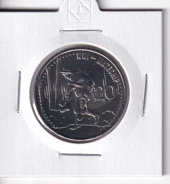 AUSTRALIAN: 2015 20 Cent 100 Years Of Anzac Wwi Mateship Coin In 2X2 ...