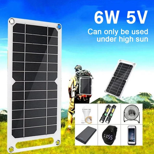 SOLAR POWER CHARGING Panel 5V 6W USB Interface Solar Module Portable ...