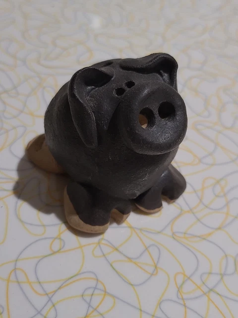 VINTAGE STUDIO POTTERY Pig Figurine GK Ceramics 1996 £3.50 - PicClick UK