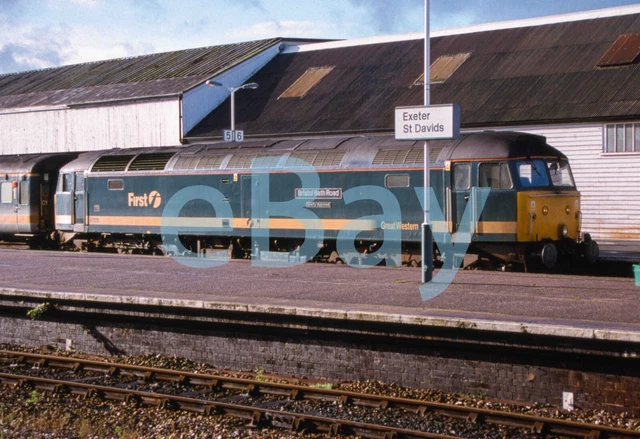 35MM RAILWAY SLIDE of Class 47 47816 @ Exeter St Davids Copyright to ...