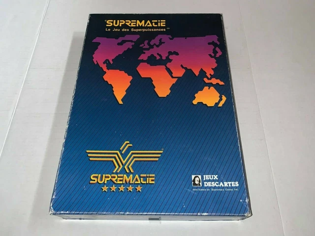 VINTAGE 1984 SUPREMATIE LE JEU DES SUPER PUISSANCE 100% COMPLET Jeux ...