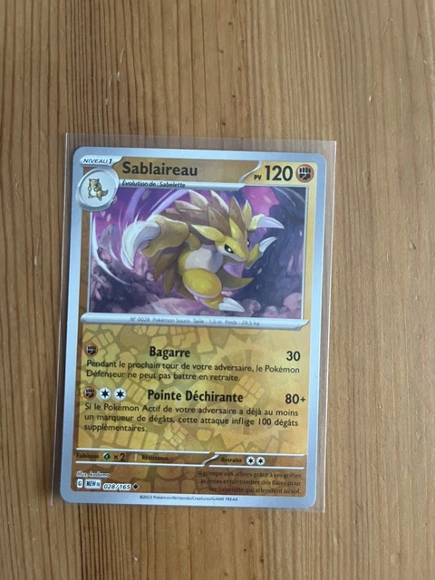 CARTE POKÉMON SABLAIREAU Reverse 028/165 Ecarlate et Violet 3.5 151 EUR 1,00 - PicClick FR