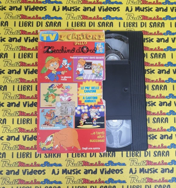 VHS CARTONATA I CARTONI DELLO ZECCHINO D'ORO WARNER TV SORRISI E ...