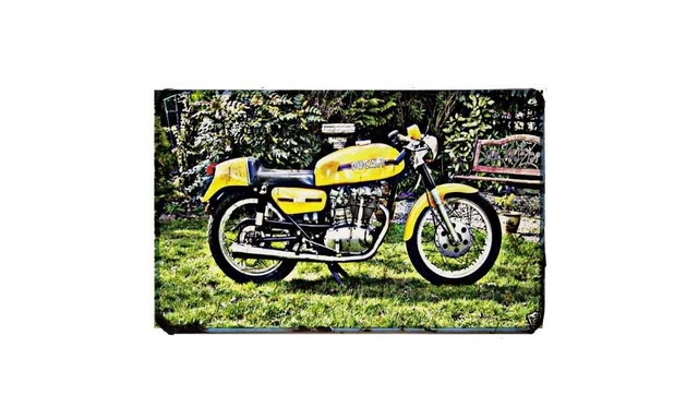 DUCATI 350 DESMO Motorbike Sign Metal Retro Aged Aluminium Bike £23.99 ...