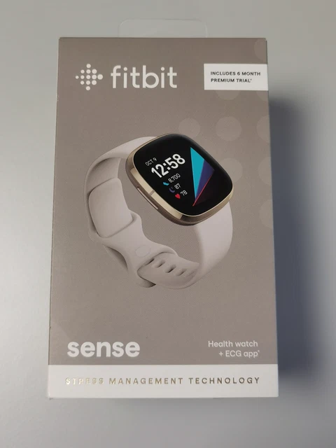 FITBIT SENSE SMARTWATCH weiß/gold "akzeptabel" EUR 59,90 - PicClick DE