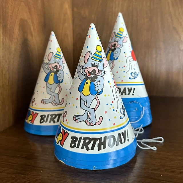 RARE: VINTAGE SINGLE ‘80s CHUCK E. CHEESE Showbiz Pizza Birthday Party ...
