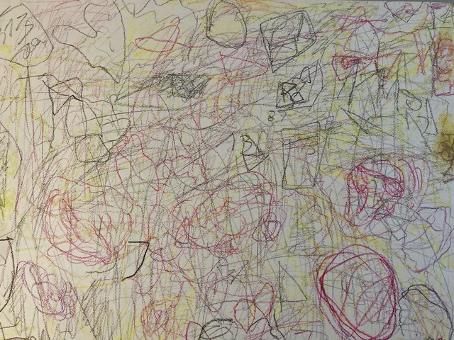 DRAWING PENCIL PAINTER Aurel Cojan Expressionism Abstract Signed 1990 ...