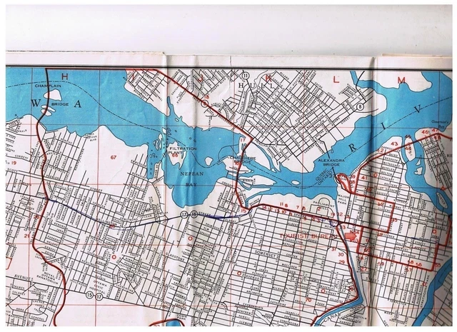 VINTAGE TRAVEL BROCHURE 1958 Ottawa Tourist Map Canada's National ...