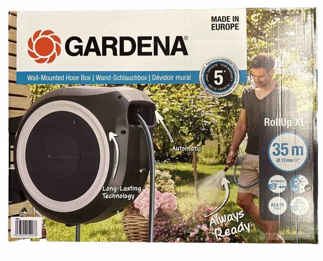 GARDENA WAND-SCHLAUCHBOX ROLLUP XL 35m weiß 18362 EUR 295,00 - PicClick DE