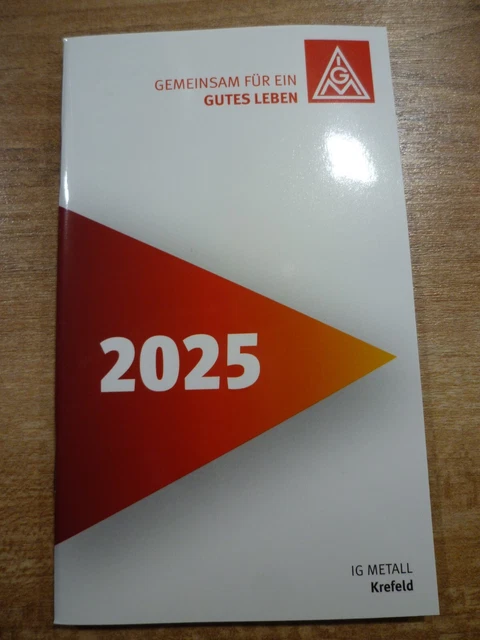 TASCHENKALENDER IG METALL 2025 EUR 8,00 - PicClick DE