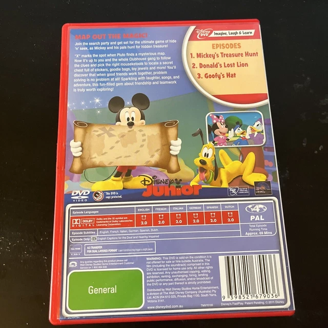 Mickey Mouse Clubhouse Mickeys Treasure Hunt Dvd 2006 Region 4 £677 Picclick Uk