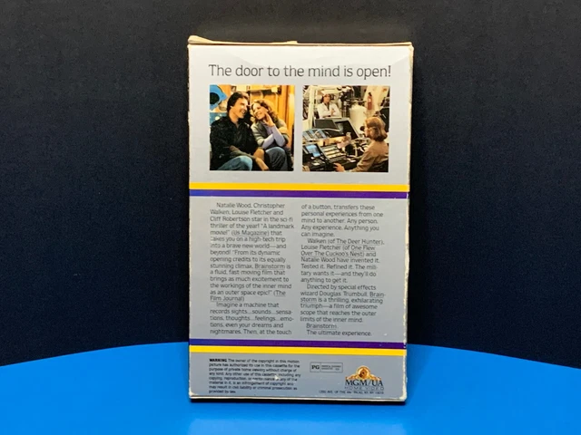 VHS BRAINSTORM (MGM, 1983) Big Box Sci-Fi 1st Edition Rare Christopher ...