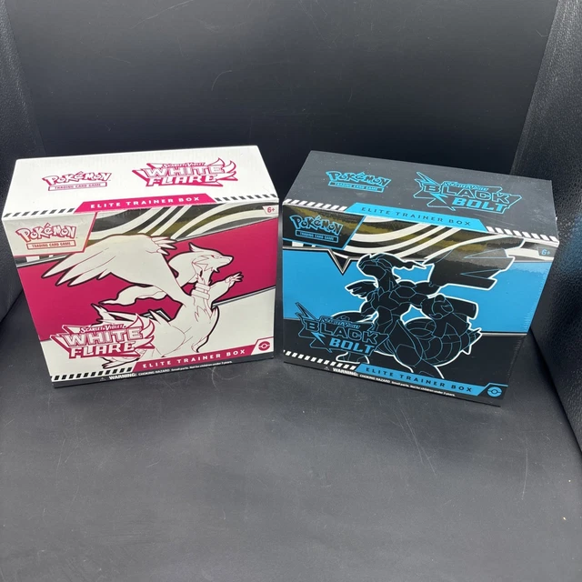 POKEMON BLACK BOLT & White Flare Elite Trainer Box’s ETB Set New Sealed ...