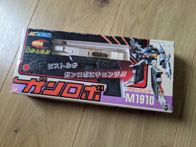 RARE TRANSFORMERS G1 original vintage micro change m 19010 gun with box ...