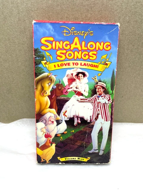DISNEY SING ALONG Songs Mary Poppins I Love to Laugh VHS Video Tape Zip ...